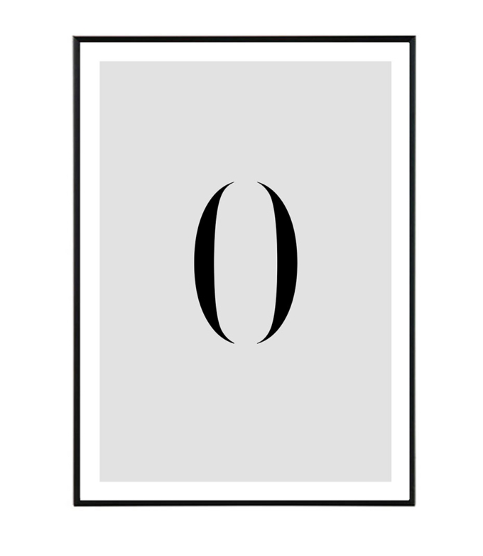 Point 0 - černobílý obraz čísla typografie | LAFORMA