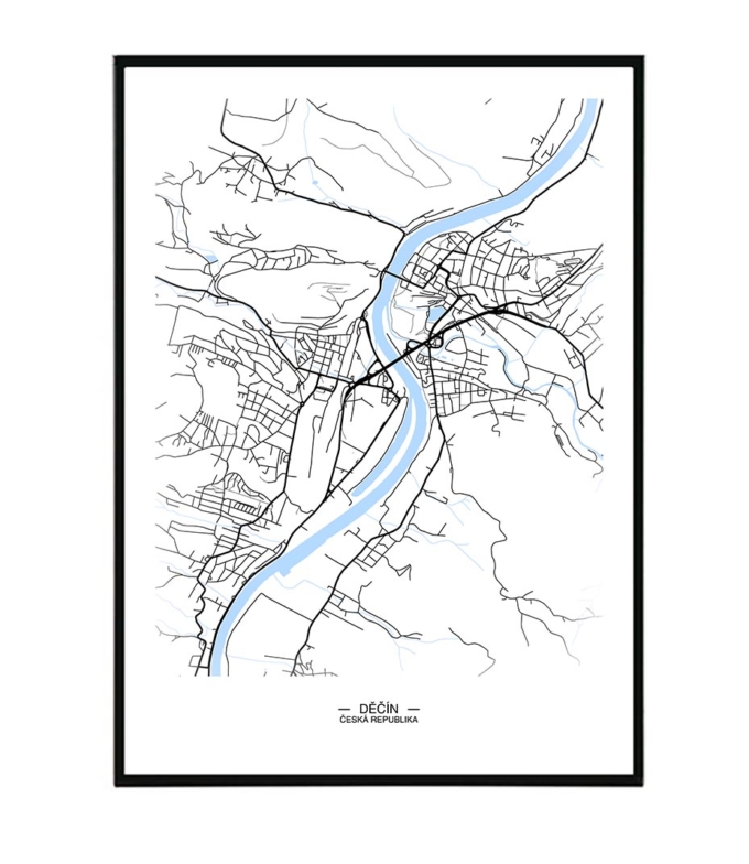 Děčín – obraz v minimalistickém stylu | LAFORMA