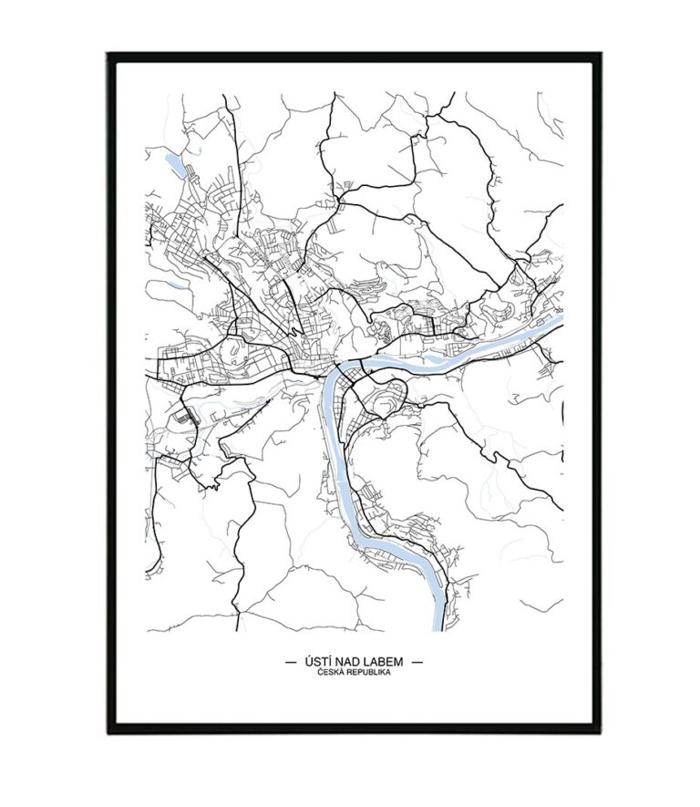 Ústí nad Labem – obraz v minimalistickém stylu | LAFORMA